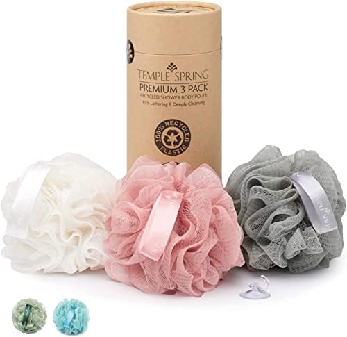 Amazon.com: Fishent Loofah Bath Sponge Shower Loofahs, 4 Pack Soft ...