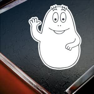 Barbapapa White Silhouette Car Window Vinyl Sticker Decal : Amazon.ca ...