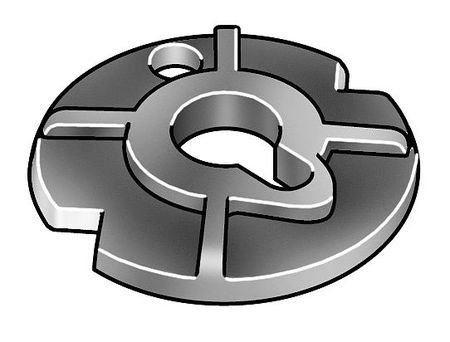 3/4" x 3" Plain Finish Malleable Iron Raised Washers, 25 pk.: Amazon ...