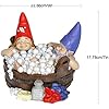 Amazon.com: Cafele Solar Good Times Bubble Bath Gnomes, Funny Garden ...