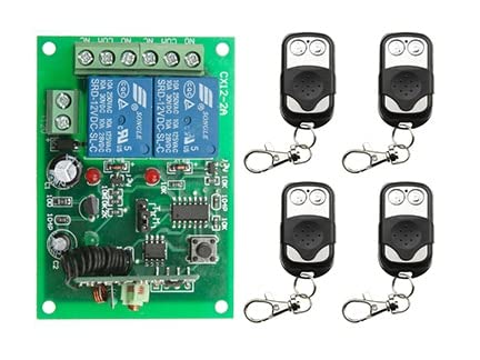 DC12V 24V 2CH 10A RF Wireless Remote Control Switch System teleswitch ...