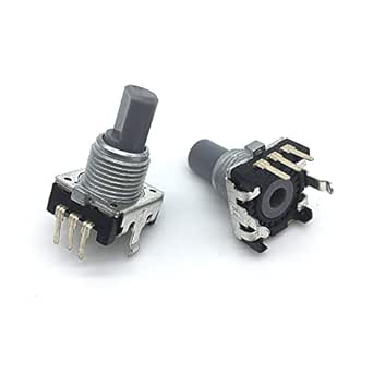 5pcs 360 Degree Rotary Encoder EC12 Audio Encoder Coding 3Pin 24 ...