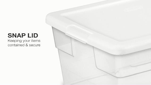 Watch Sterilite 16448012 16 Quart/15 Liter Storage Box on Amazon Live