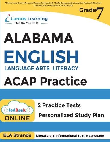 Alabama Comprehensive Assessment Program Test Prep: Grade 7 English ...
