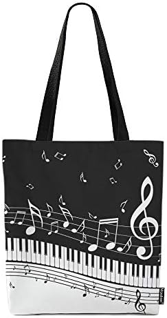 Amazon.com - Magic Music Supplies Large Gusseted Canvas Music Tote Bag ...