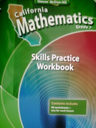 California Mathematics Grade 7 Skills Practice Workbook (California ...