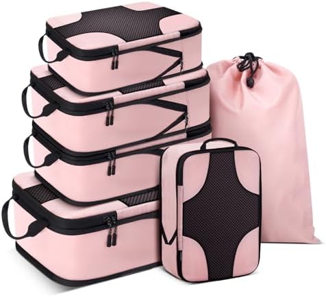 Amazon.com: OlarHike 8 Set Packing Cubes for Travel, Sturdy Suitcase ...