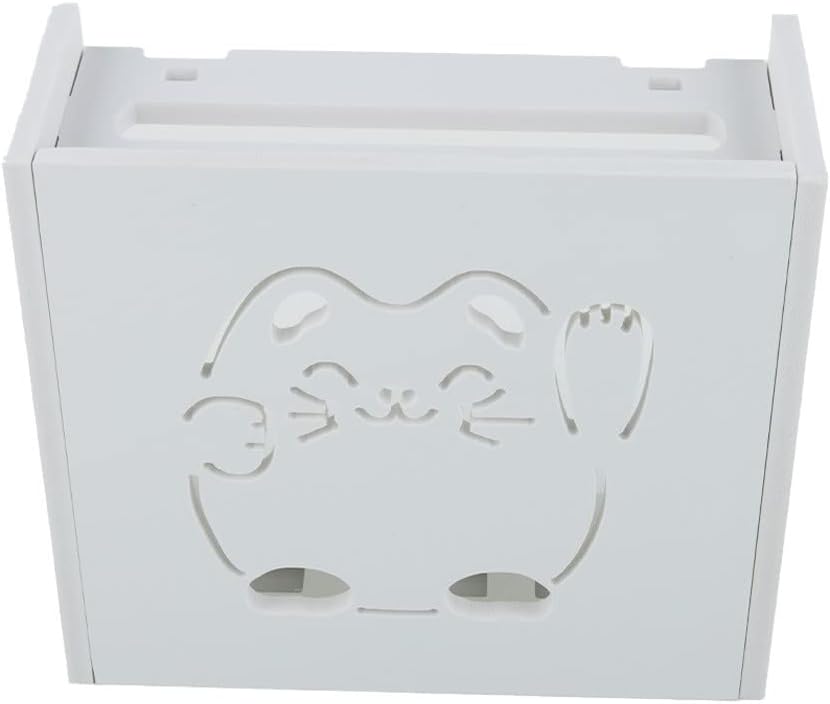 Wireless Router Rack Living Room Wall-Mounted, WiFi Router Storage Box ...