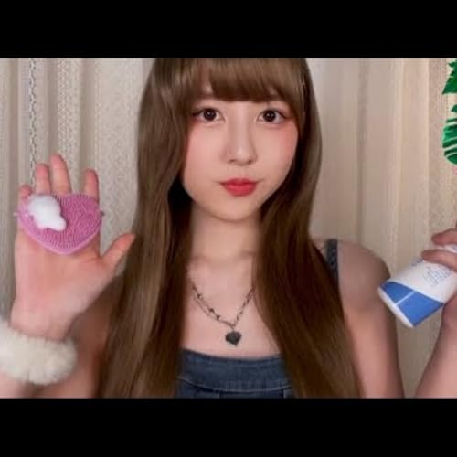 Play ASMR Little sis does ur makeup cleansing & skincare after work ...