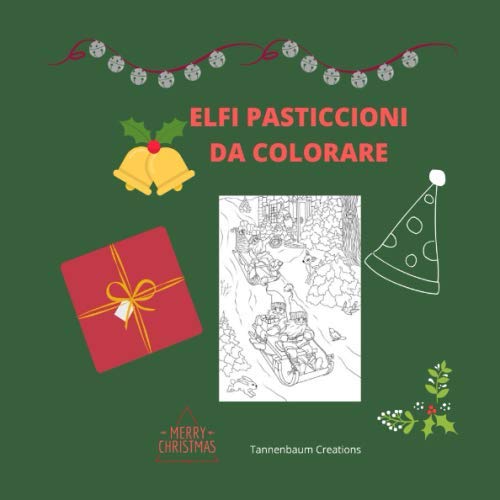 ELFI PASTICCIONI DA COLORARE: disegni con elfi di Natale da colorare ...