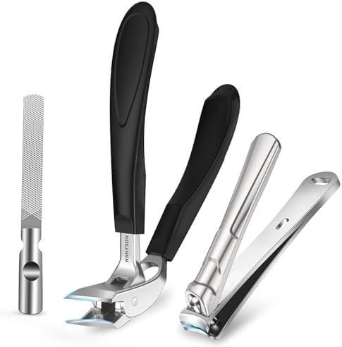 Amazon.com : Upgrade Big Long Handled Toenail Clippers for Thick Nails ...
