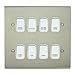 Stainless Steel Customised Kitchen Grid Switch Panel with White ...