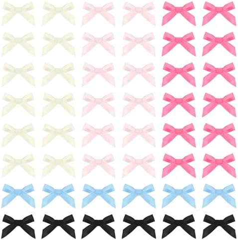 Amazon.com : 60PCS Mini Bows Hair Clips for Women Girls - Ribbon ...