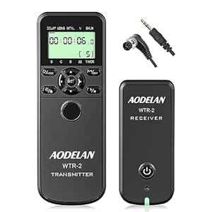Buy AODELAN Wireless Shutter Release Timer Remote Control with HDR and Intervalometer for Nikon ...