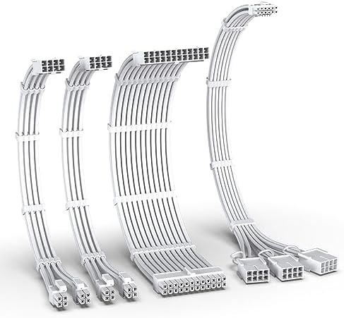 EZDIY-FAB PSU Cable Extension Sleeved Custom Mod GPU PC Power Supply ...