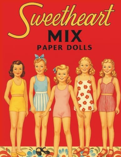 Amazon.com: Sweetheart Mix Paper Dolls: Vintage-Inspired Cut-Out Dolls ...