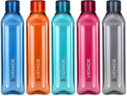 Bedify Plastic Bottle, 1L, Set of 6, Multicolour : Amazon.in: Home ...