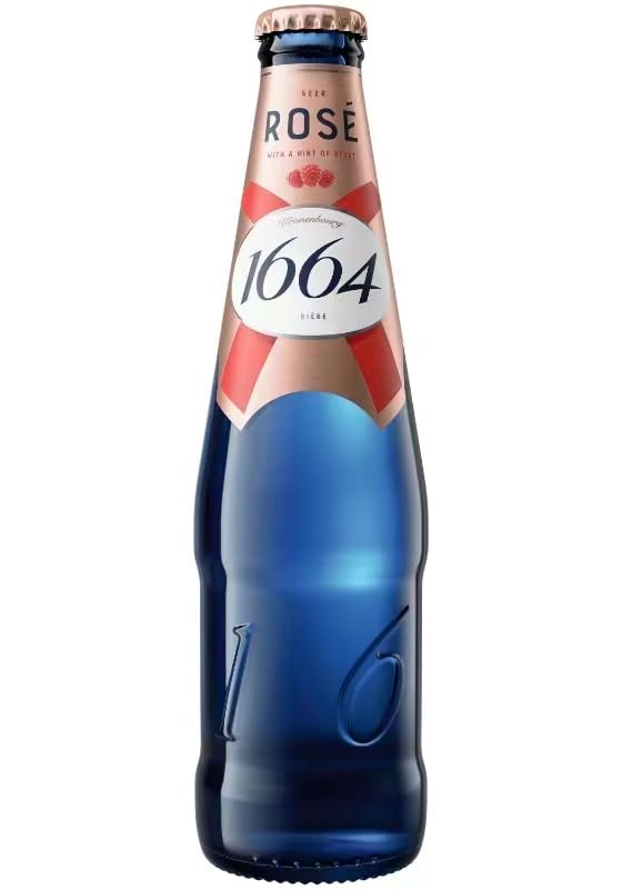 Amazon | 【発泡酒】クローネンブルグ1664ローズ 瓶 250ml×24本 [賞味期限24.10.21まで] | ノーブランド品 ...