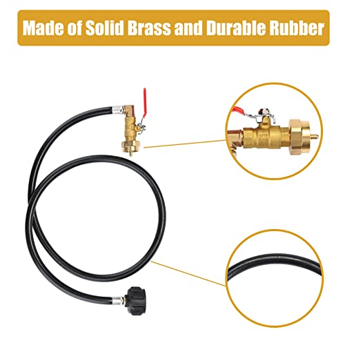 Snapklik.com : WADEO Propane Refill Adapter Hose, For 1 LB Propane Gas ...