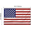 Amazon.com : PZACHUGY American Flag 3x5 FT 210d USA FLAG Embroidered ...