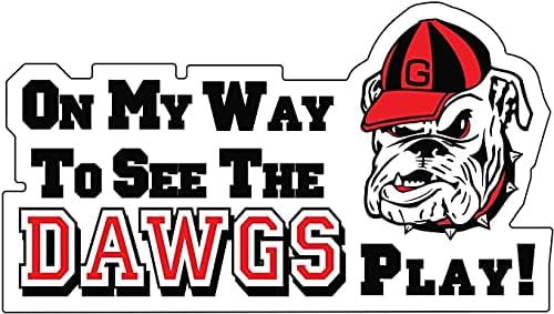Amazon.com: Dixie Dawgs Georgia “On My Way to See The Dawgs Play” 16 ...
