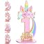 Amazon.com: MiniInflat Unicorn 7th Birthday Number Sign Centerpiece for ...