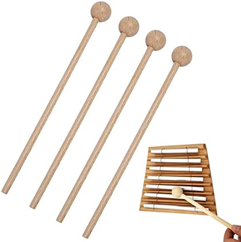 Wood Mallets Percussion Sticks, Percussion Sticks, 4 PCS Glockenspiel ...
