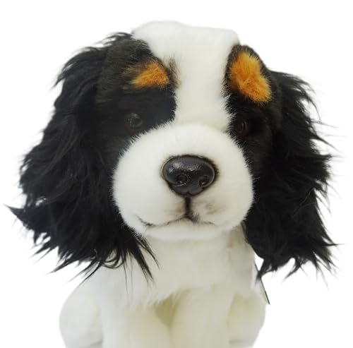 Amazon.com: King Charles Cavalier Tri Color Plush Toy Dog Plushie Can ...