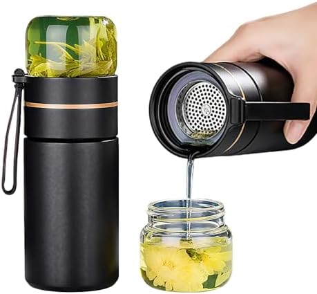 Amazon.com: Moyufoby Glass Teapot With Infuser, Travel Tea Mug ...