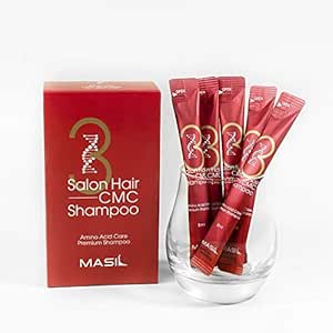 Amazon.com : MASIL 3 Power Salon Hair CMC Shampoo Travel Set, Amino Acid Care Premium Treatment ...