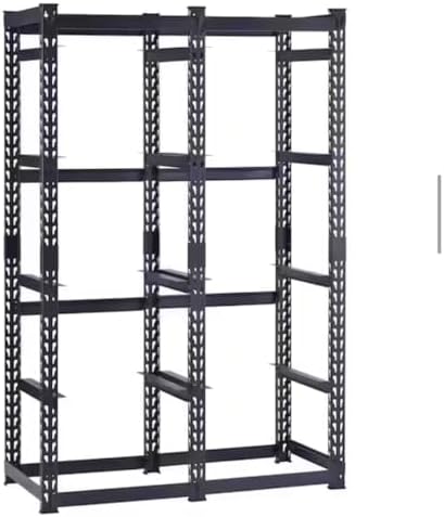 Amazon.com: Нuskу Heavy-Duty Metal Storage Rack System, Black Steel ...