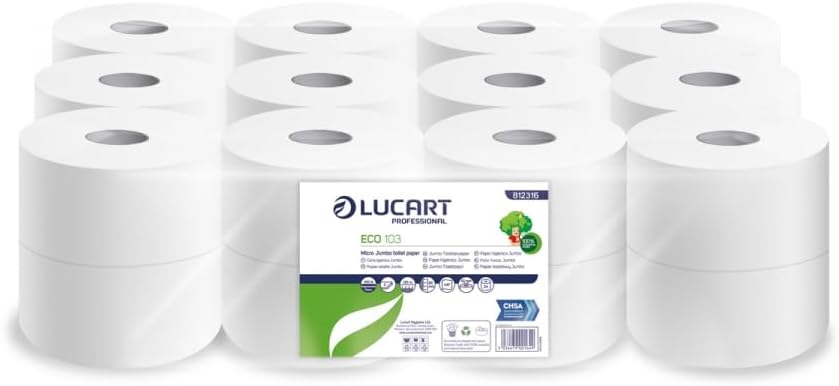 Micro Mini Toilet Roll Embossed 125m - Pack of 24 : Amazon.co.uk: Grocery