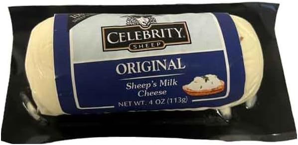 Amazon.com: Celebrity sheep cheese log original 4oz | 12 pack : Grocery ...