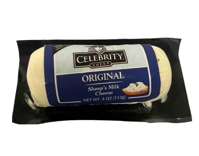 Amazon.com: Celebrity sheep cheese log original 4oz | 12 pack : Grocery ...
