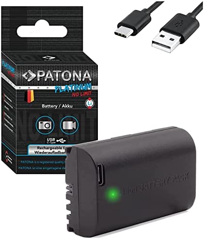 PATONA Platinum LP-E6P LP-E6NH USB Akku mit direkt Eingang Artikel 1361 Kompatibel mit R5 II usw ...