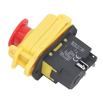 Electromagnetic Switch, PVC Plastic Cover 120V 16A Power Tool Push ...