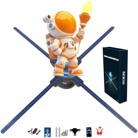 Amazon.com: 3D Hologram Fan, Hologram Fan Projector Screwless Led ...
