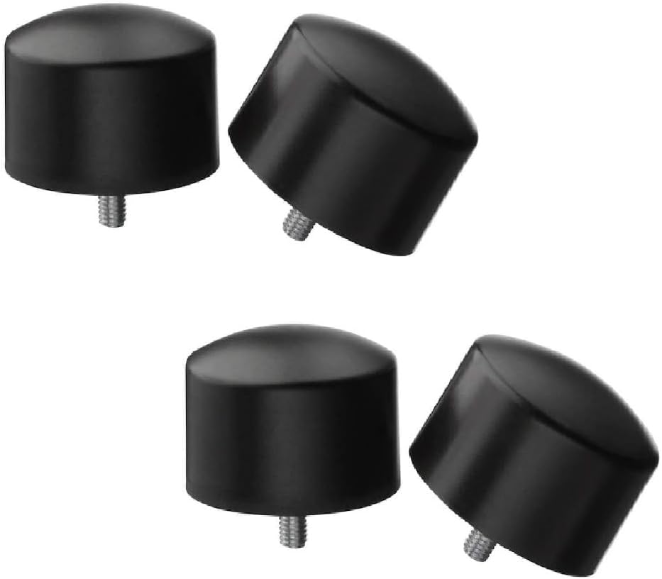 Ikea RAFFIG Modern Screw-In Curtain Pole Finials, Black, 2.5 ...