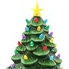 Amazon.com: Mr. Christmas Nostalgic Ceramic Christmas Tree with LED ...