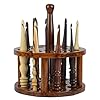 Amazon.com: Wooden Crochet Hooks Stand | Crochet Hooks Holder ...