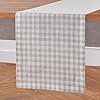 Amazon.com: Solino Home Linen Gingham Table Runner 108 Inches Long ...