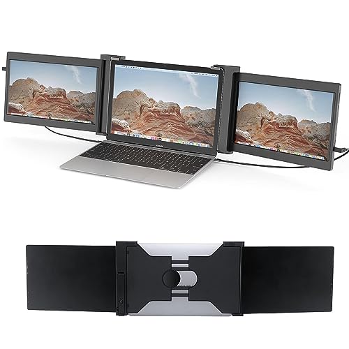 Tropire Portable Monitor for Laptop 13" Full HD IPS Display, Dual ...
