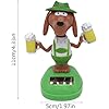 Amazon.com: 1Pc Green Solar Powered Dancing Beer Dog Ornaments,Swinging ...