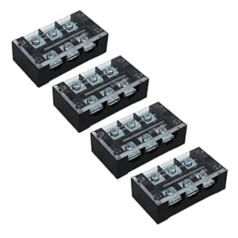 Terminal Barrier Strip, PC Shell Easy Wiring Dual Row Terminal Strip ...