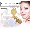 Amazon.com: 2 Pack 50ml/1.7oz Frosted Glass Cosmetic Cream Jar Bottle ...
