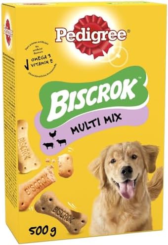 Pedigree Biscrok Multi Mix - Dog Treats - Bone-Shaped Biscuits - 500 g ...