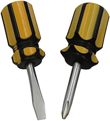 Small Handle Stubby Screwdriver Set, PH2 Phillips Screwdriver and 6mm ...