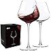 Amazon.com | JBHO Hand Blown Italian Style Crystal Burgundy Wine ...