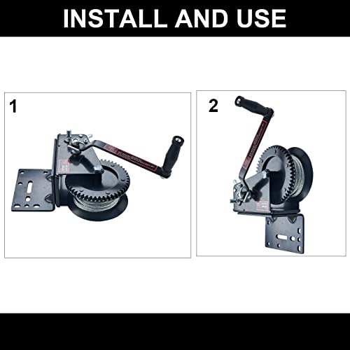 Snapklik.com : Winch Mounting Bracket, Heavy Duty Right Angle Mounting ...