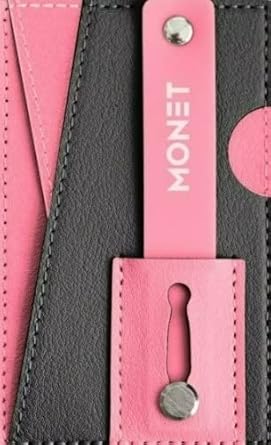 Amazon.com: monet Phone Grip. Wallet. Kickstand (Pink/Black) : Cell ...
